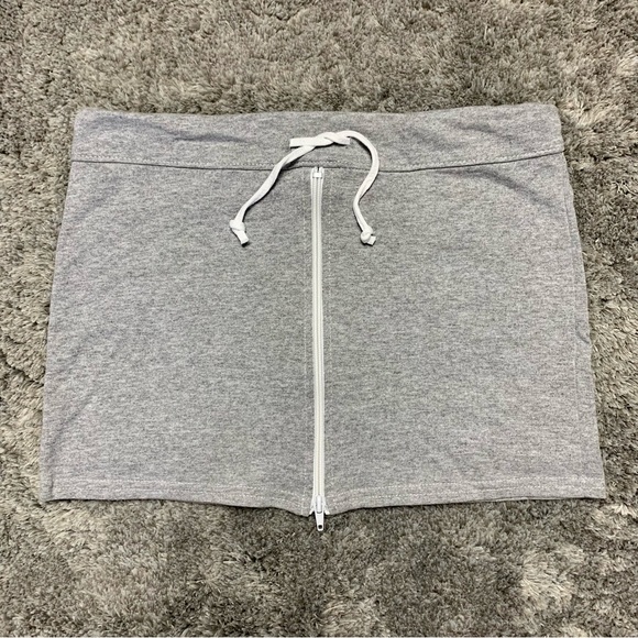 American Vintage | Skirts | Nwot Vintage Y2k Dead Stock Kuwah Grey Zip ...